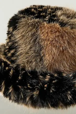 LUCKY ZONE Faux Fur Bucket Hat