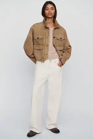 Citizens Of Humanity 100% Cotton Funnel Neck Barn Jacket