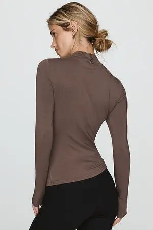 Walter Baker Asymmetrical Ruched Top