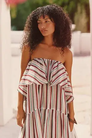 CELANDINE Tiered Midi Dress