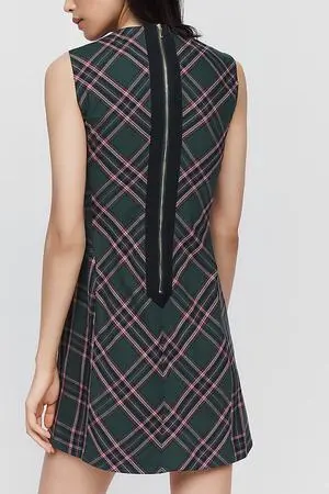 Maeve Square-neck Mi Dress - Green Pattern