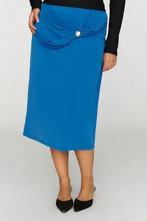 Anthropologie Draped Midi Skirt