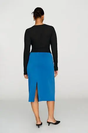 Anthropologie Draped Midi Skirt