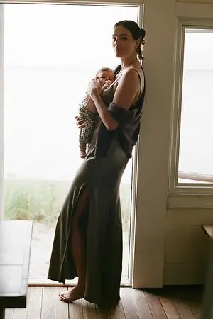 Anthropologie Grid 100% Silk Midi Slip Dress - Olive