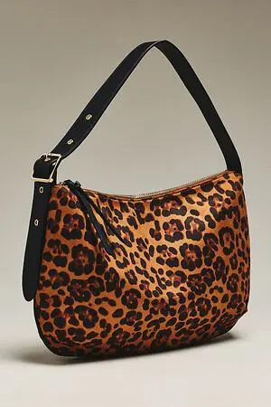 Anthropologie Leopard Prt Hobo Bag