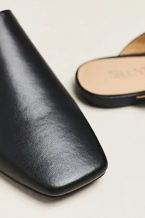 SILENT D Lorrie Mule Flats - Black