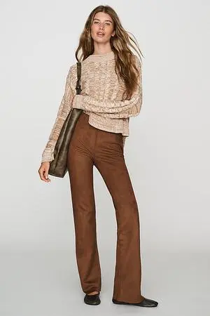 Sanctuary Sashay Faux Suede Legggs - Cocoa