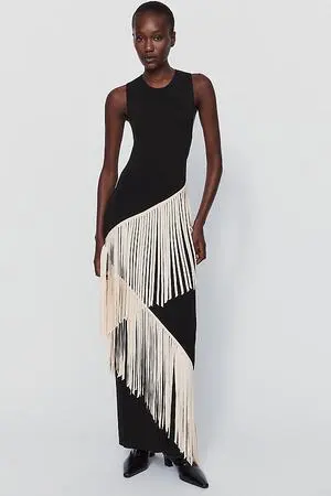 SIMONMILLER Spiral Knit Maxi Dress