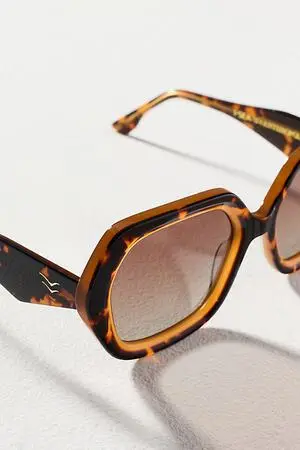 I-SEA Colorblock Geo Retro Sunglasses