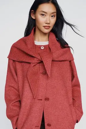 Anthropologie Scarf Coat Jacket