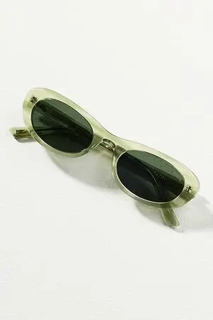 I-SEA Slim Oval Sunglasses - Green Pattern