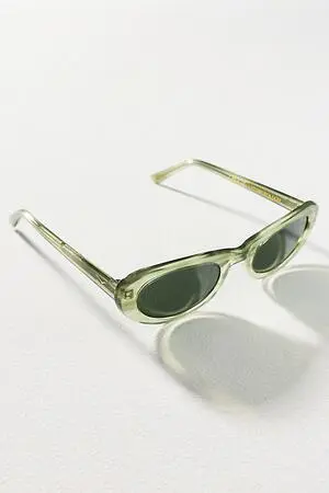 I-SEA Slim Oval Sunglasses - Green Pattern