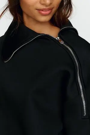 AGOLDE Coyle Asymmetric Zip Sweatshirt