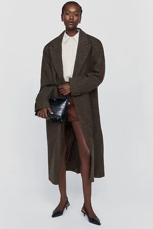 Anthropologie Maxi Coat Jacket - Grey