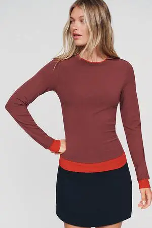 Maeve Double-layer Top - Brown