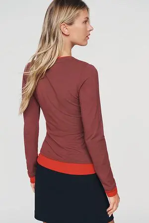 Maeve Double-layer Top - Brown