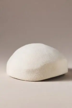 Lele Sadoughi 100% Wool Beret - White