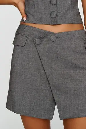 Anthropologie Asymmetrical Blazer Skort