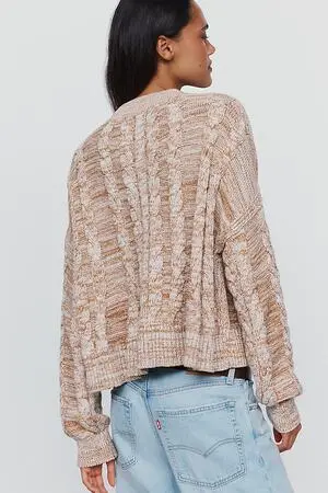 PILCRO Cable Knit Sweater