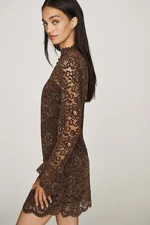 Walter Baker Keyhole Lace Mi Dress