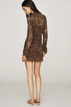 Walter Baker Keyhole Lace Mi Dress