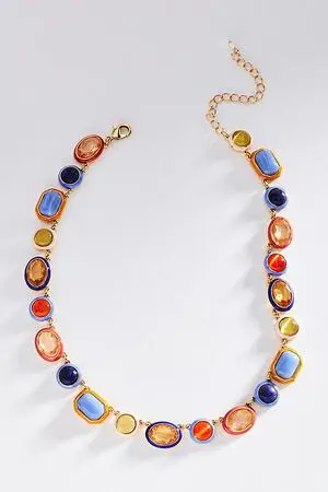 Anthropologie Gemstone Medley Necklace - Multi