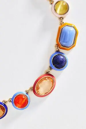 Anthropologie Gemstone Medley Necklace - Multi