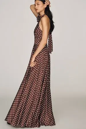 Mac Duggal Halter Maxi Dress