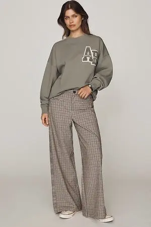 Maeve High Rise Wide Leg Trousers Pants