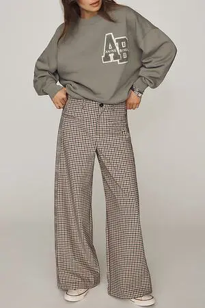 Maeve High Rise Wide Leg Trousers Pants