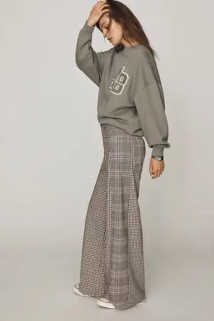 Maeve High Rise Wide Leg Trousers Pants
