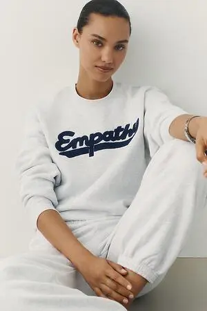 MAYFAIR Empathy Crew Neck Sweatshirt - Heather Grey