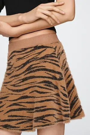 Anthropologie Animal Prt Sweater Skirt