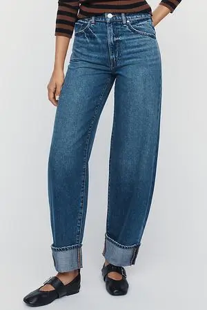 Hudson Jeans Aria High Rise Cuffed Barrel Jeans