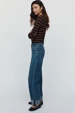 Hudson Jeans Aria High Rise Cuffed Barrel Jeans