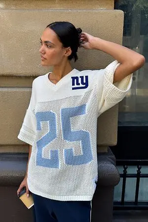 Mitchell & Ness Nfl Knit Jersey Top - Giants