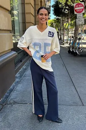Mitchell & Ness Nfl Knit Jersey Top - Giants