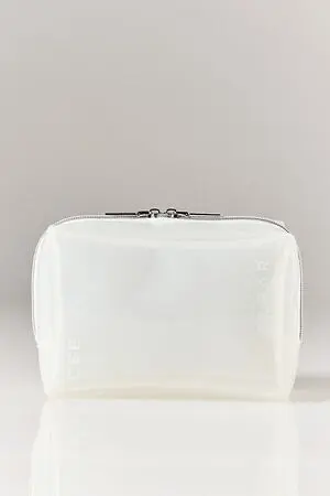 Anthropologie Cee Clear Small Cosmetic Bag Ivory
