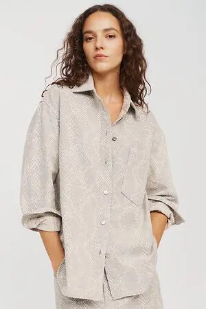 Rolla's Overd Denim Shirt Jacket - Python