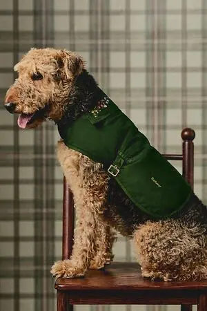 Barbour X Embroidered Collar Dog Coat Jacket - Army
