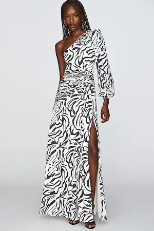 Mac Duggal One Shoulder Maxi Dress