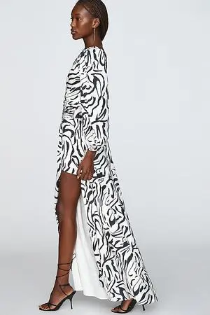 Mac Duggal One Shoulder Maxi Dress
