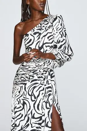 Mac Duggal One Shoulder Maxi Dress