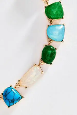 Anthropologie Gemstone Statement Necklace