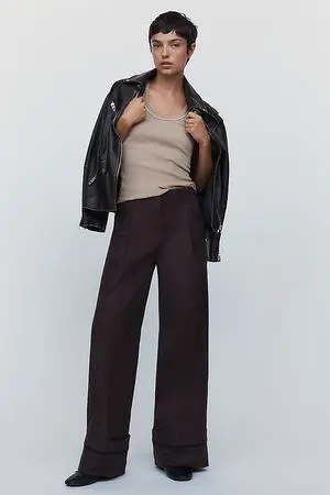 Maeve High-cuff Cho Trousers Pants - Java