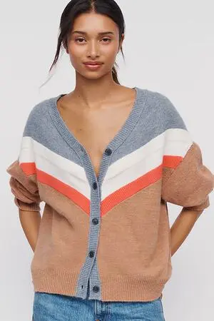 Maeve V-neck Cardigan - Camel