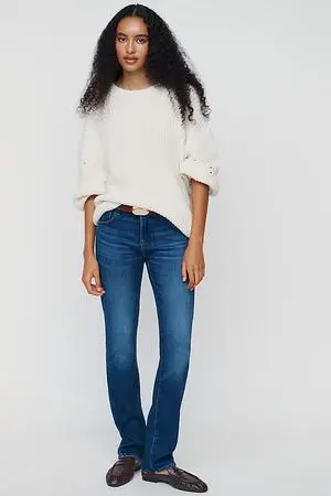 7 For All Mankind Mid-rise Straight Jeans