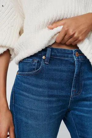 7 For All Mankind Mid-rise Straight Jeans