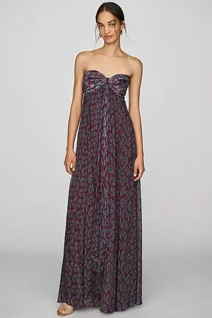 Rococo Sand Ruched Draped Maxi Dress