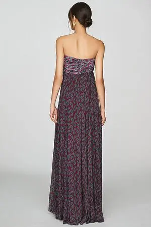 Rococo Sand Ruched Draped Maxi Dress